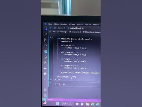 Python, créer une calculatrice - YouTube