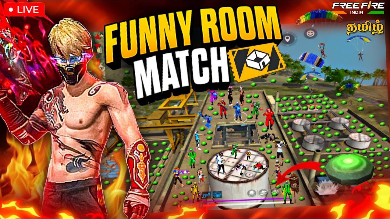 🔥FREE FIRE CUSTOM FUNNY ROOM MATCH LIVE 😂🤣 | FFK PRASANTH LIVE NOW! 💥 #FFLiveTamil #FFTamil ...