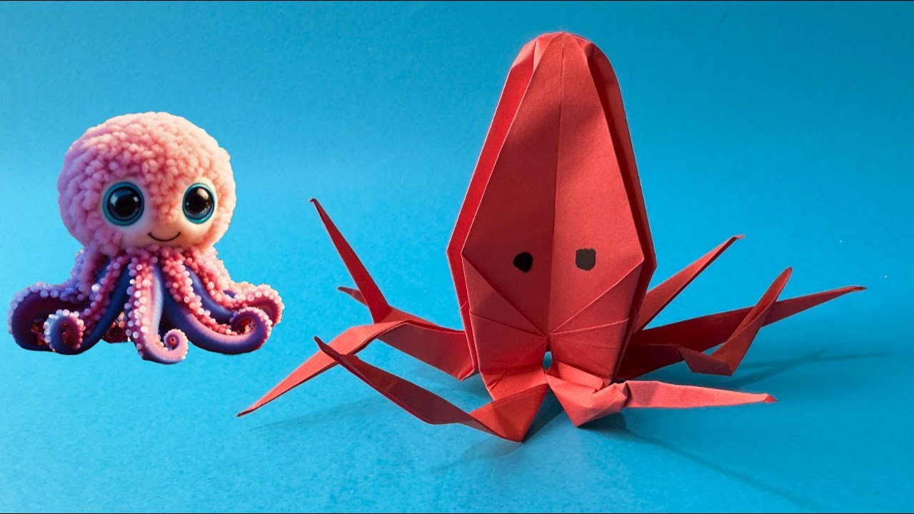 Pulpo de origami | Cómo hacer un pulpo con papel | Animales De Origami ...