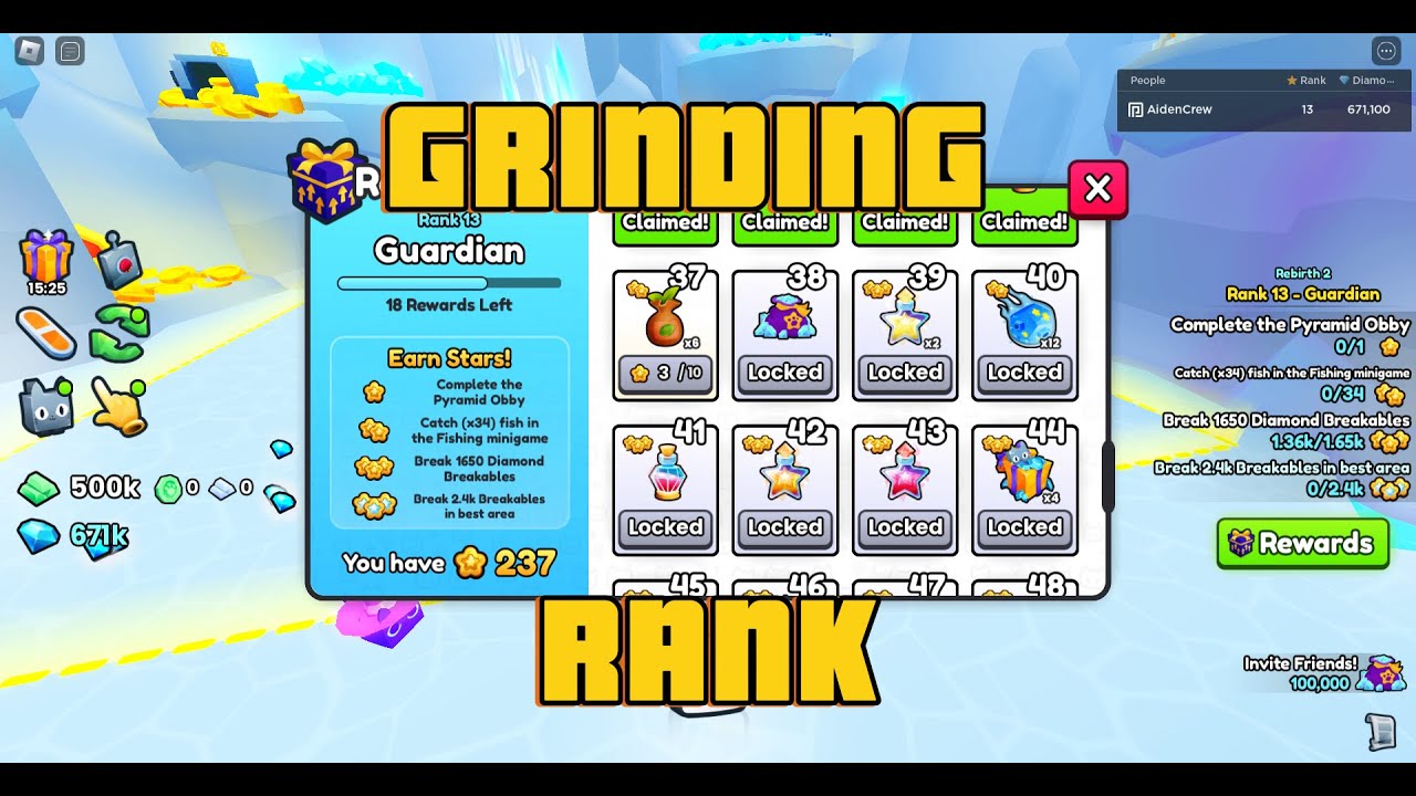 Grinding My Rank in Pet Simulator 99!! - YouTube