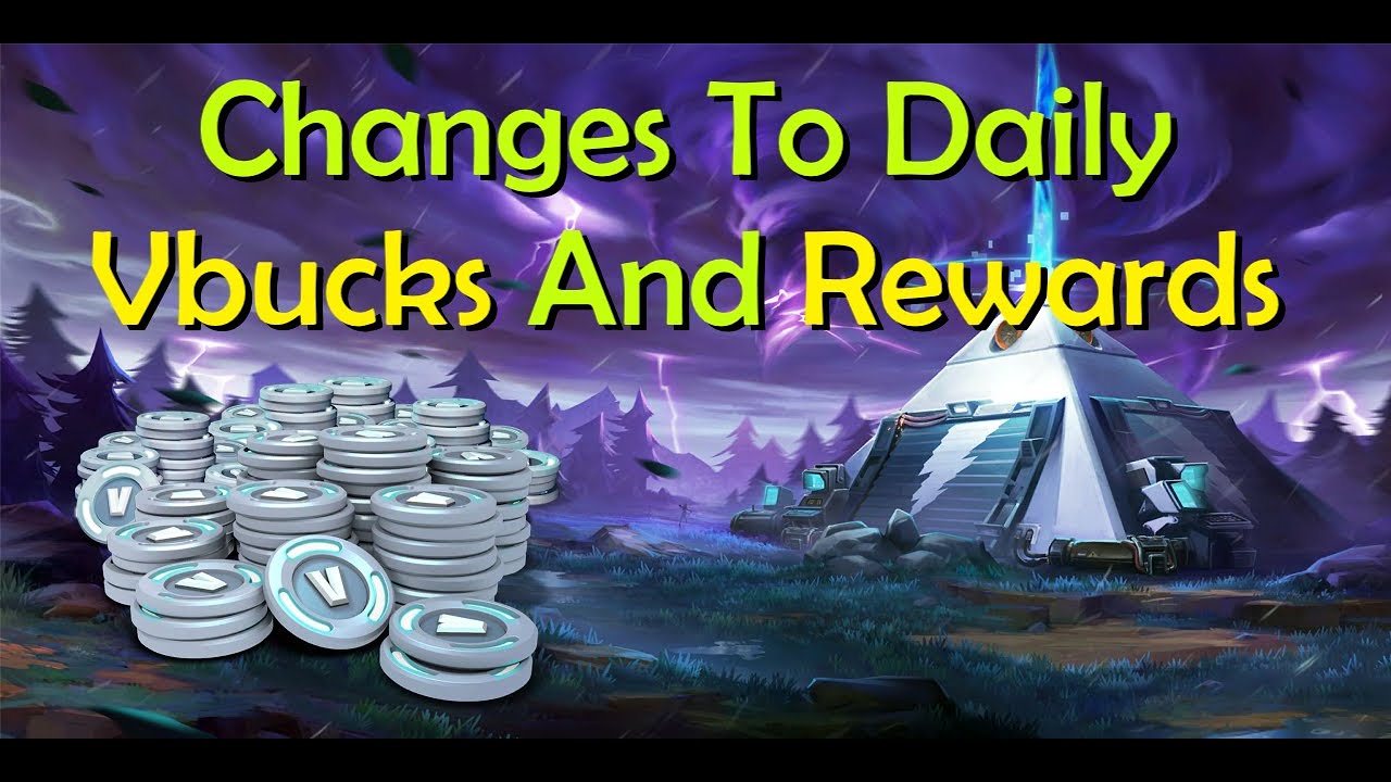 Change To Daily Vbucks And Daily Rewards - Fortnite StW - YouTube