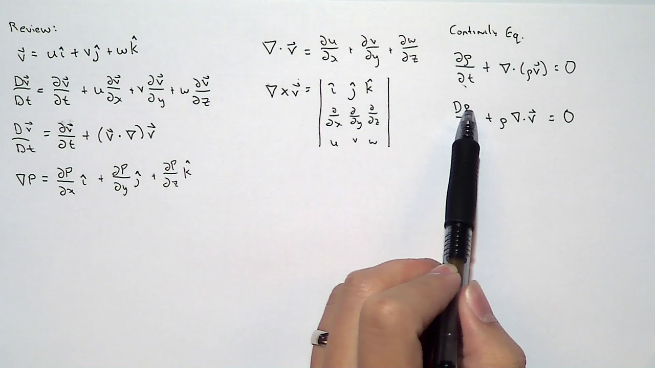 Fluid Mechanics lecture: Differential Fluid Flow part 3 - YouTube
