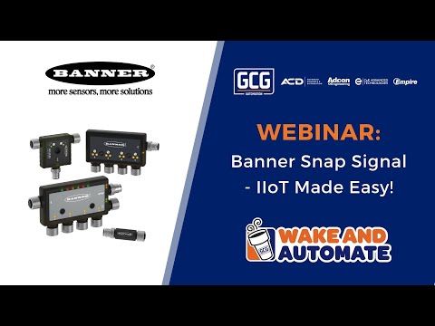 Banner Snap Signal - IIoT Made Easy! - YouTube