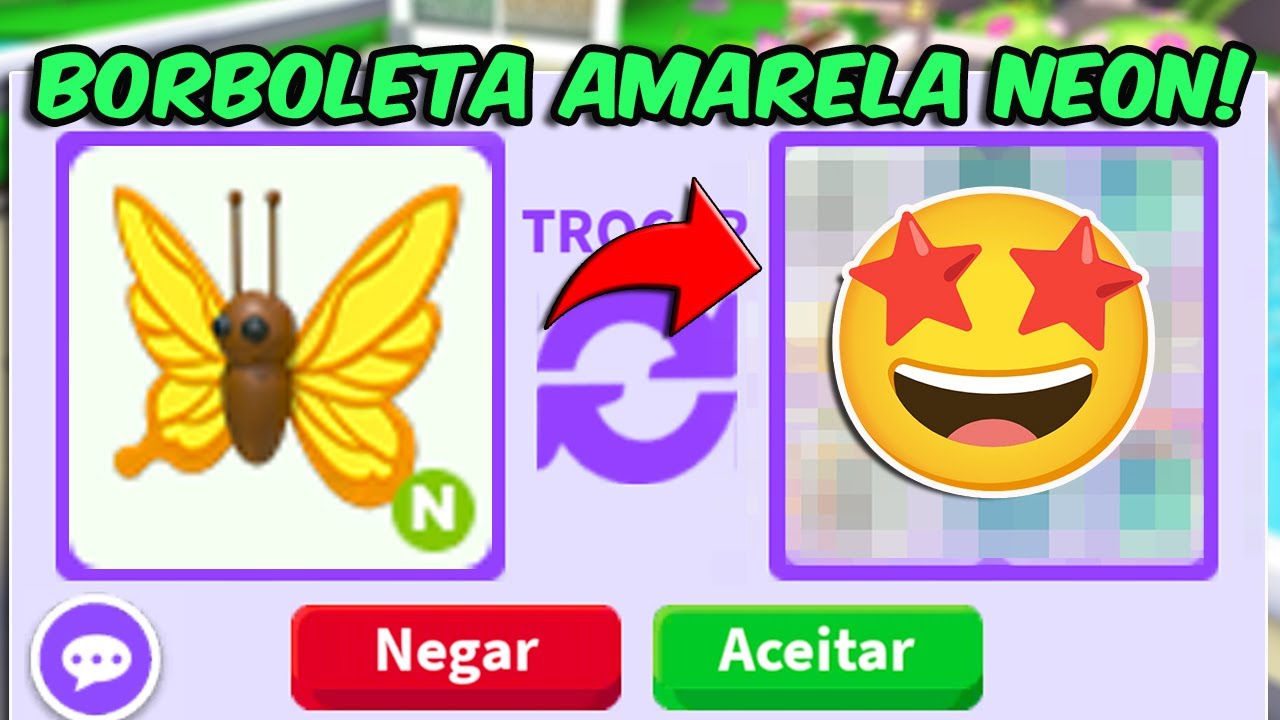 TROCANDO BORBOLETA AMARELA NEON (Neon Yellow Butterfly) 🦋 NOVA ...