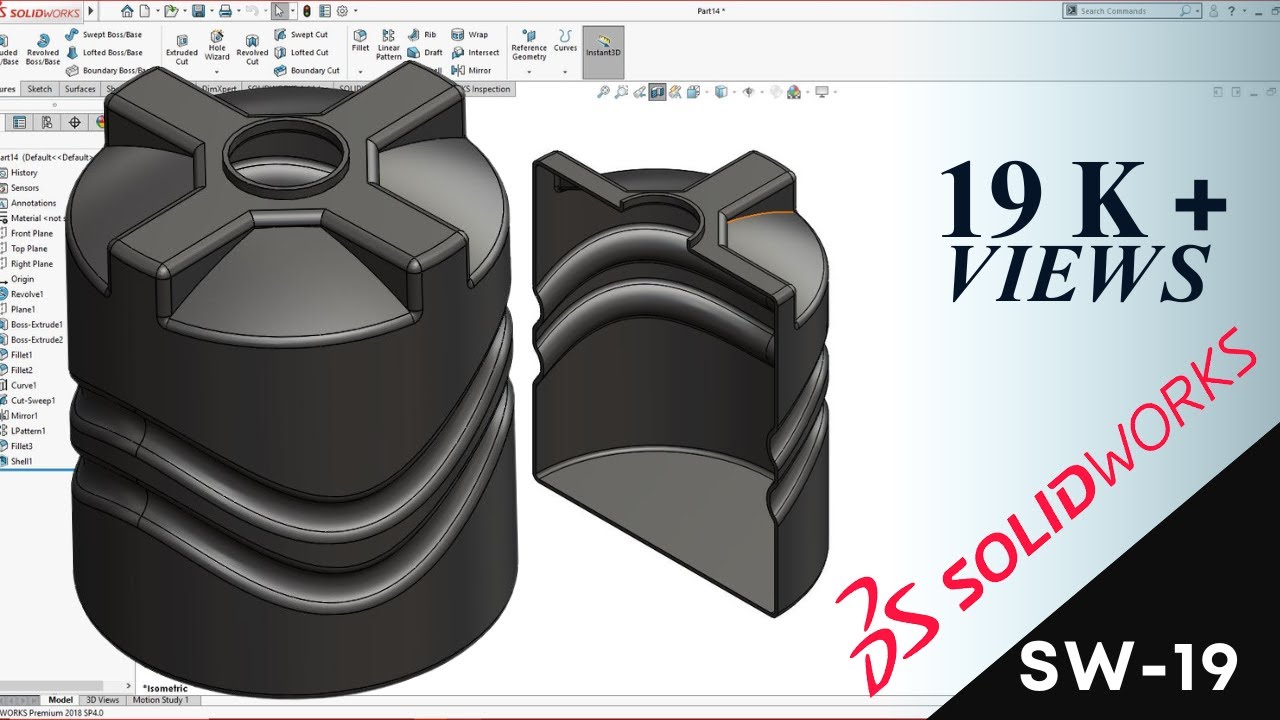 Modern Water Tank in Solidworks - YouTube
