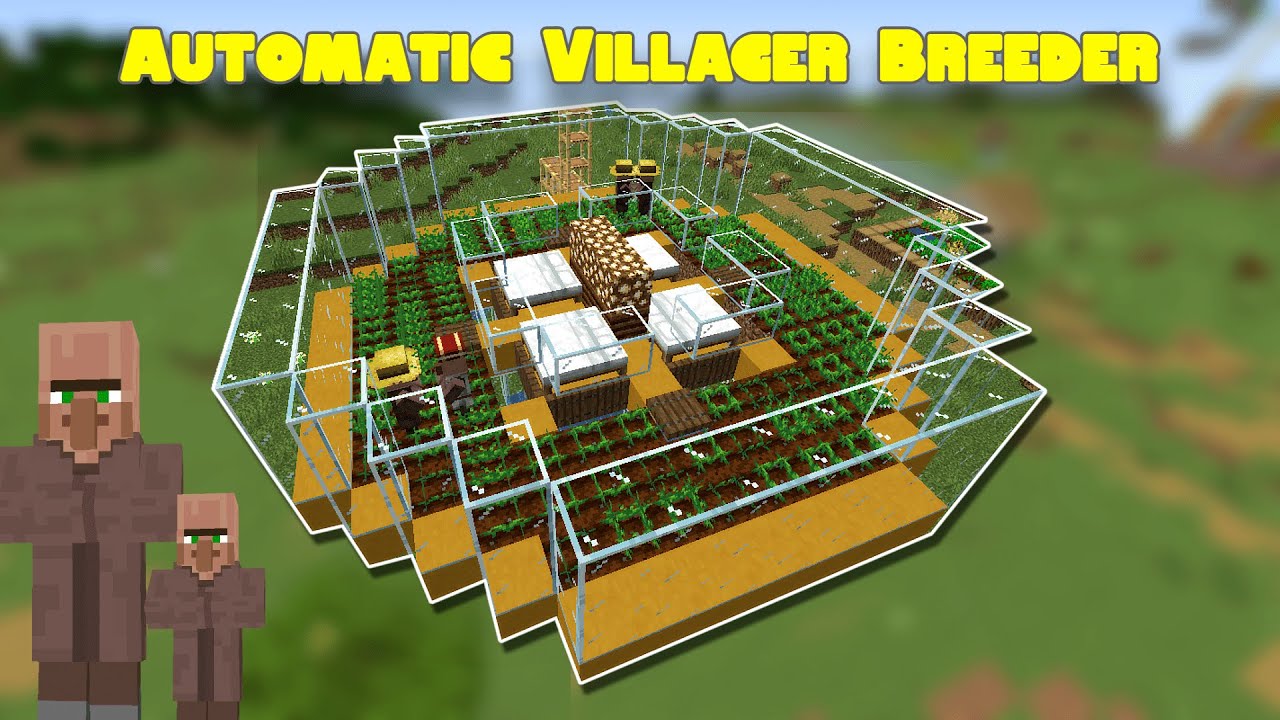 Automatic Villager Breeder in Minecraft 1.16 - No Redstone Required ...