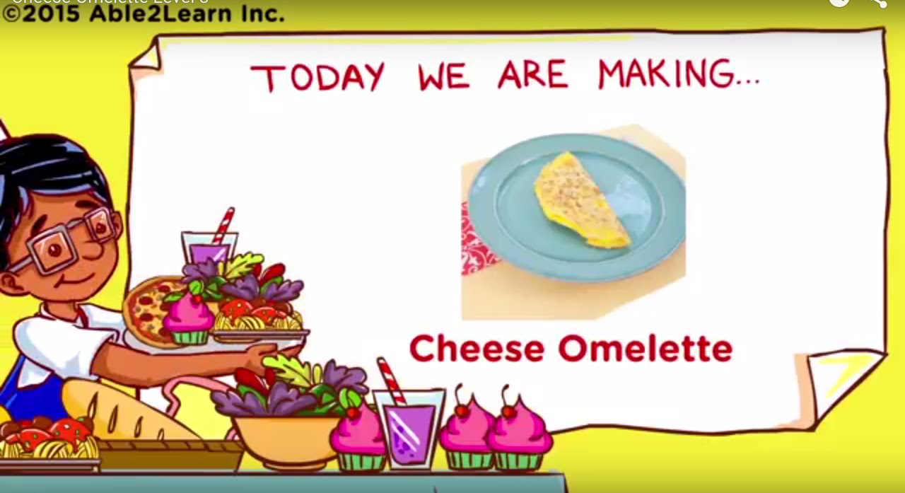 Let's Cook! Life Skills - Kids with Autism - Cheese Omelette (Level 3 ...