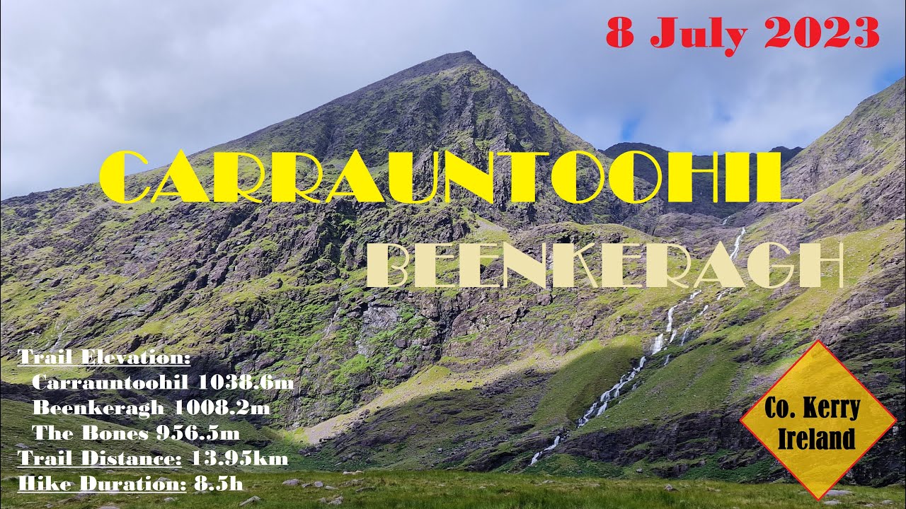 Carrauntoohil 1038m - Beenkeragh - The Bones - Devil's Ladder - Co ...