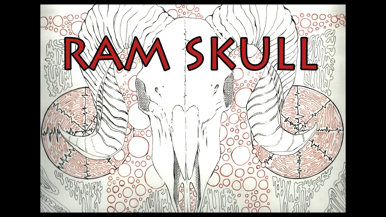 SPEED DRAWING | RAM SKULL - YouTube