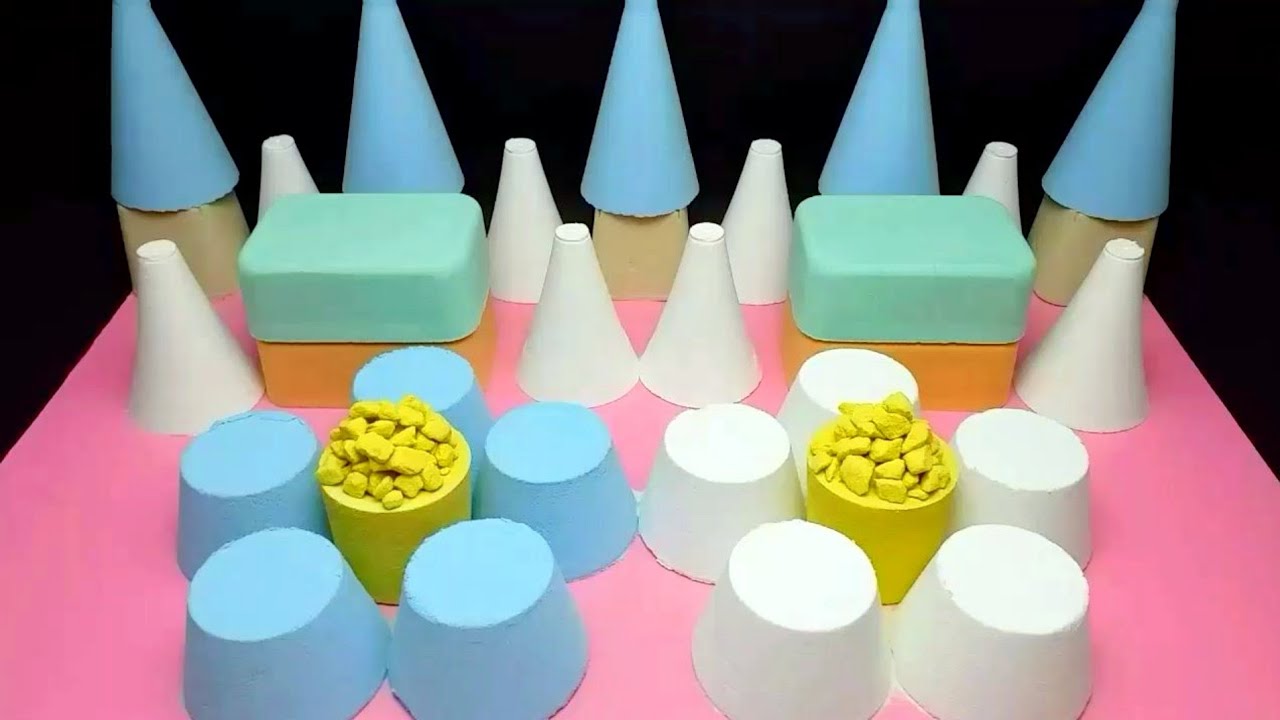 ASMR relaxing baking soda for sleep | geometric shapes - YouTube