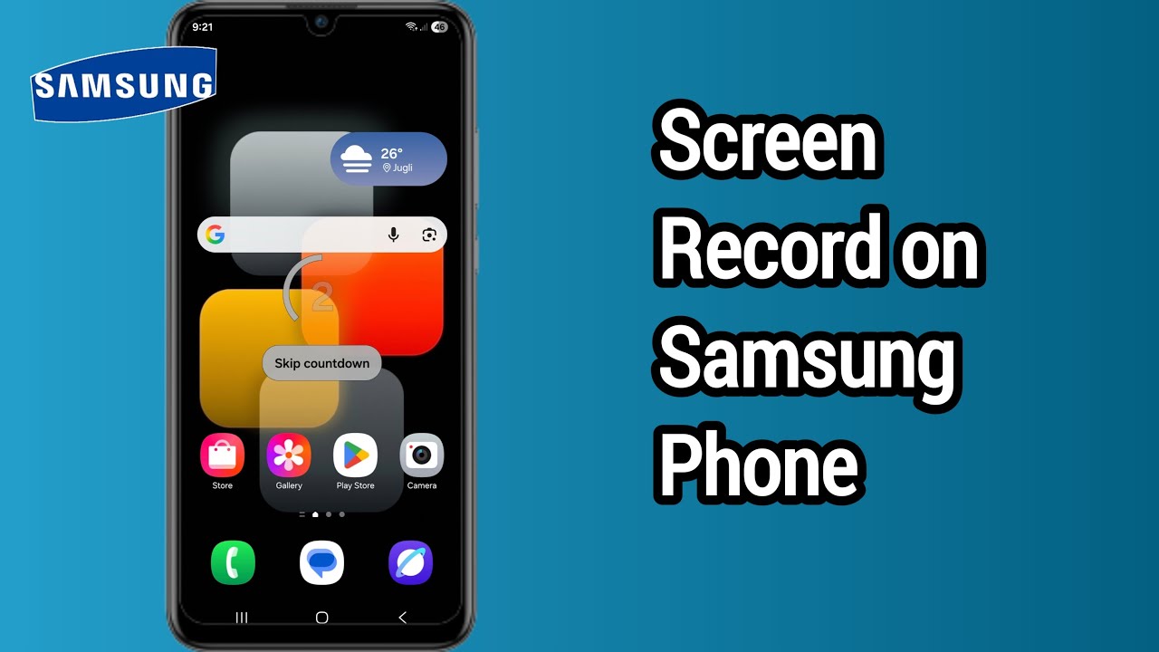 How to Screen Record on Samsung Phone - YouTube