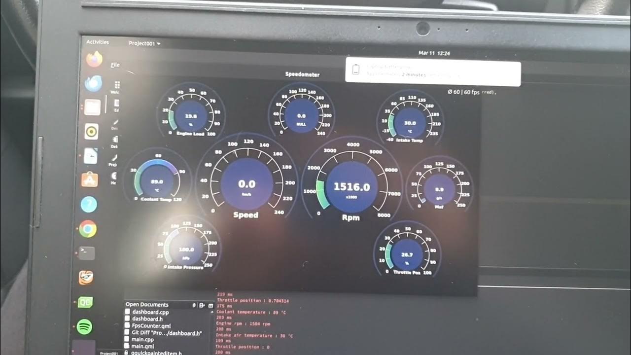 Qt Car Dashboard - YouTube
