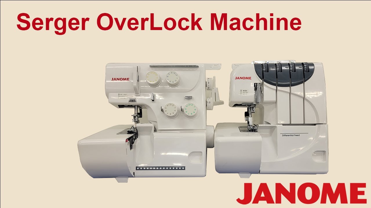 Serger Overlock Machine English - YouTube