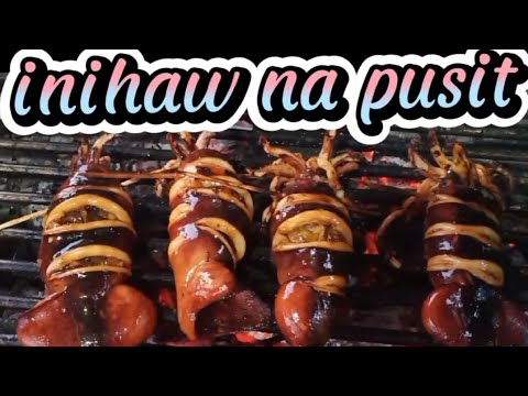 Grilled Squid//Inihaw na Pusit/sinugba sa bisaya - YouTube