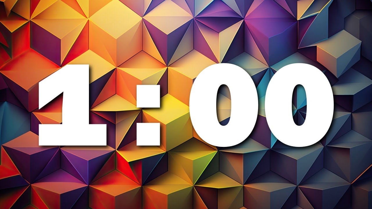 1:00 Geometric countdown timer - YouTube