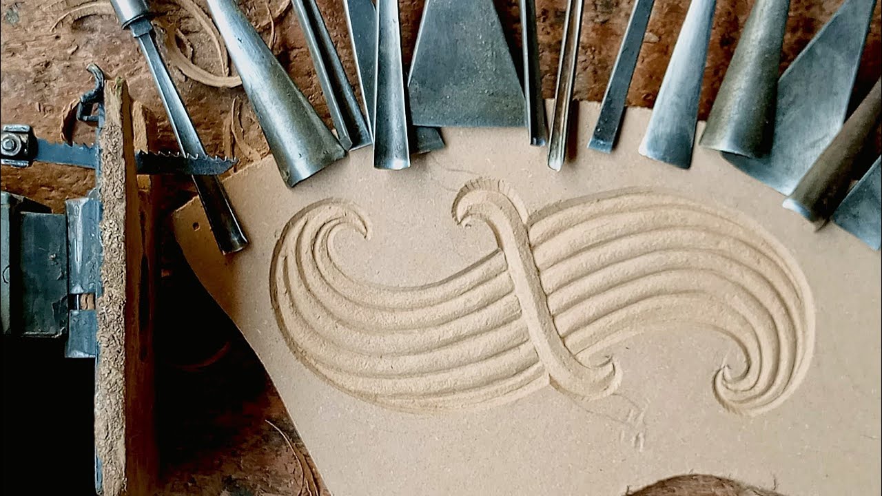 Wood carving MDF for biginars - YouTube