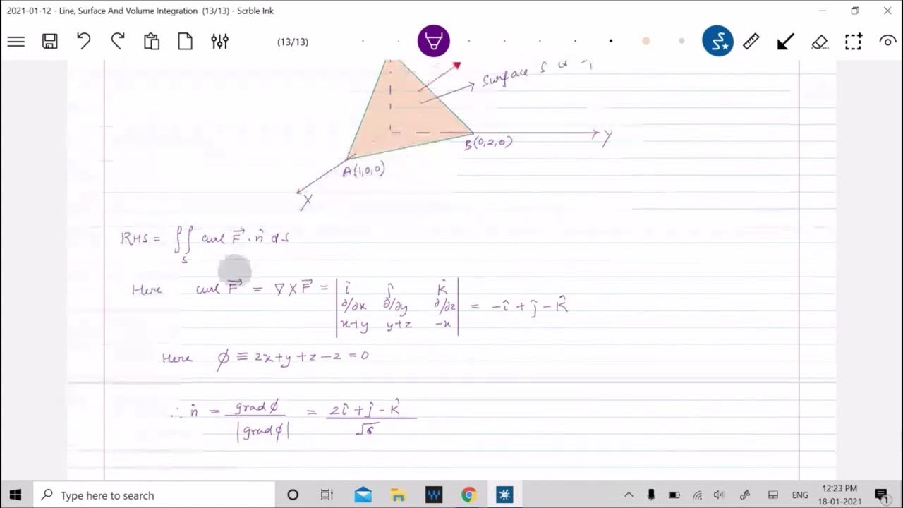 ENGINEERING MATHEMATICS || Vector Calculus || Stoke's theorem - YouTube