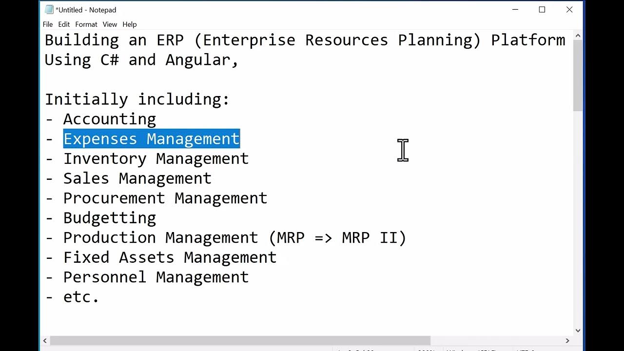 A001 Building an ERP Application using C# and Angular - Building ERP App - Episode 1 - YouTube