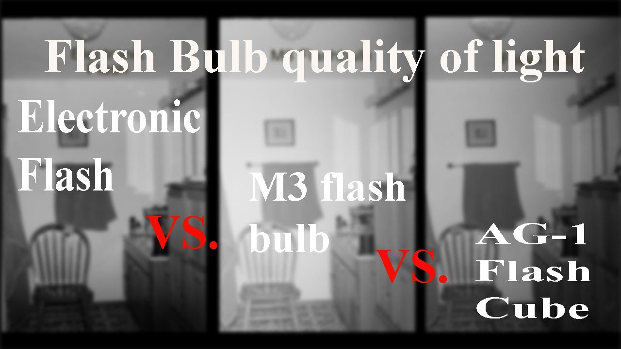 Quality of light comparison - Electronic Flash vs M3 flash bulb vs AG-1 ...