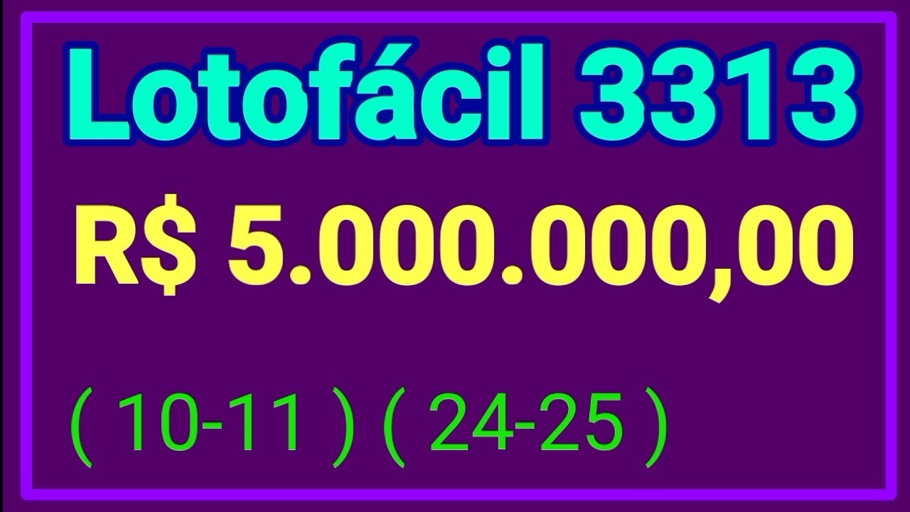 Lotofácil 3313, estudos e análises, algumas sequências estão bem ...