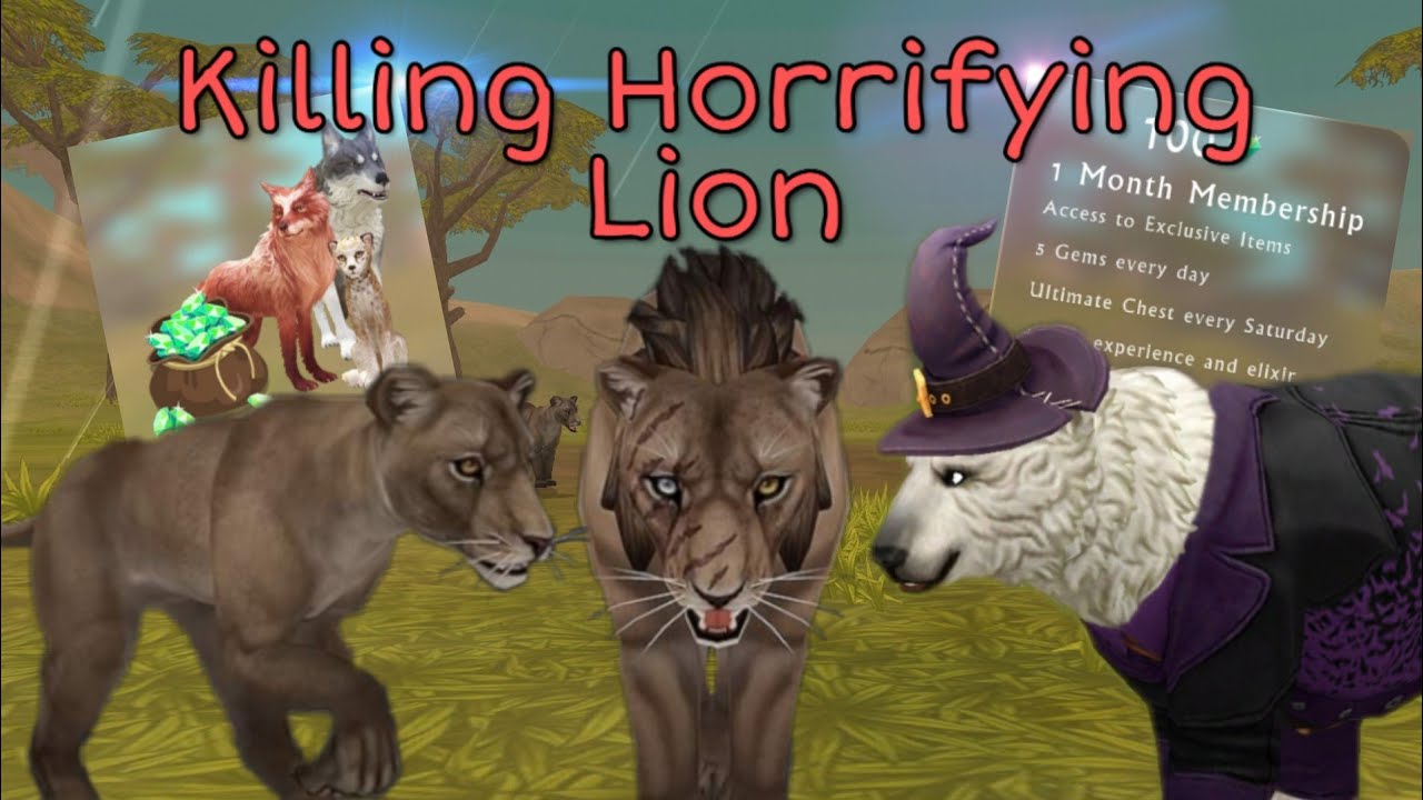 WildCraft: Killing Horrifying Lion + I became a member of the Wild Club ...
