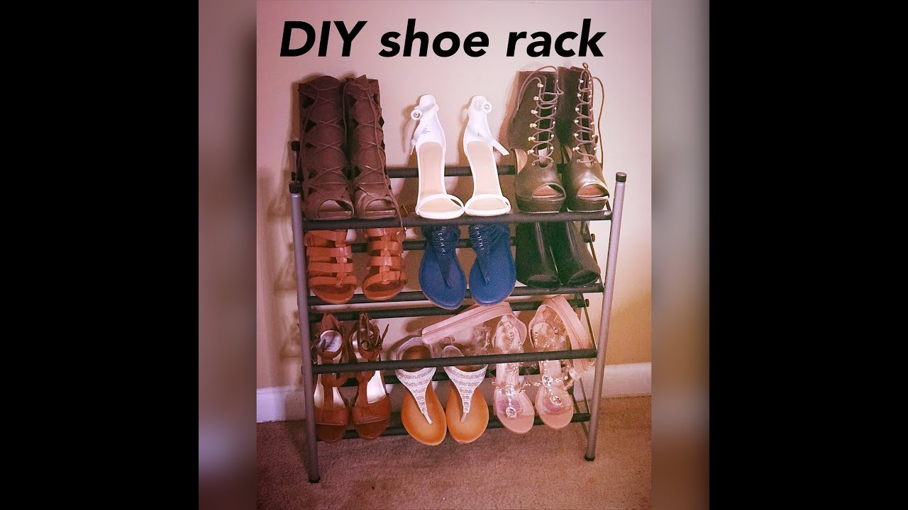 How to build a shoe rack: DIY shoe repack - YouTube