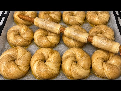 Bu Yöntemi Görenler Şok Oldu 😱🤌 TEL TEL AYRILAN TAHİNLİ ÇÖREK TARİFİ ✅