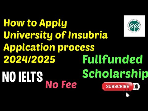 How to Apply Insubria University in Italy|| Application step by Step ...