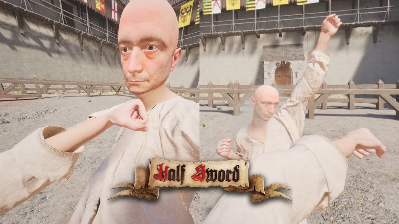 First Person Fist Fights in Slow Motion (Half Sword) - YouTube