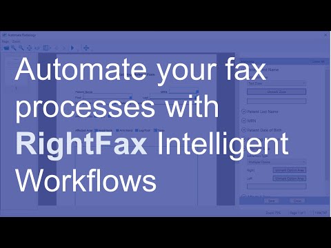 Automate your fax processes with RightFax Intelligent Workflows - YouTube