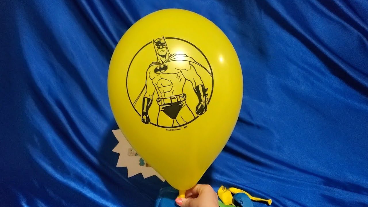 BATMAN BALLOON INFLATION AND DEFLATION!!! - YouTube