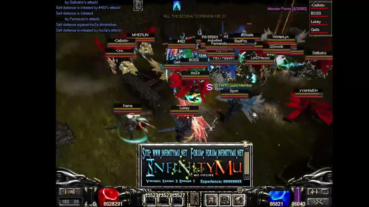InfinityMU KILL THE BOSS (September 2024) - YouTube