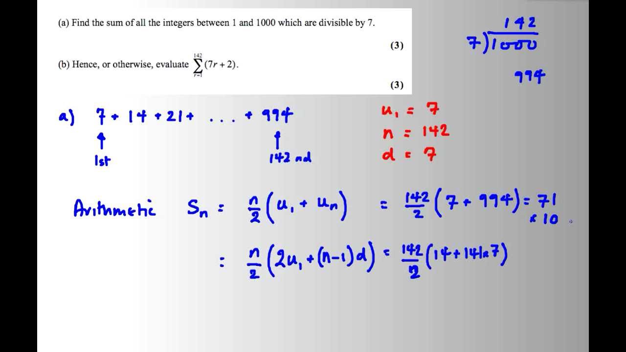 Arithmetic Series And Sigma Problem 1 YouTube Arithmetic Series And Sigma Problem 1 YouTube