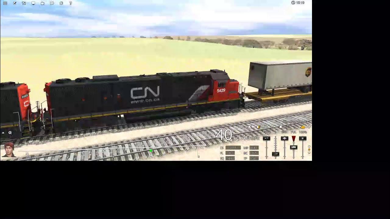 Driving trains on TRS19 - YouTube