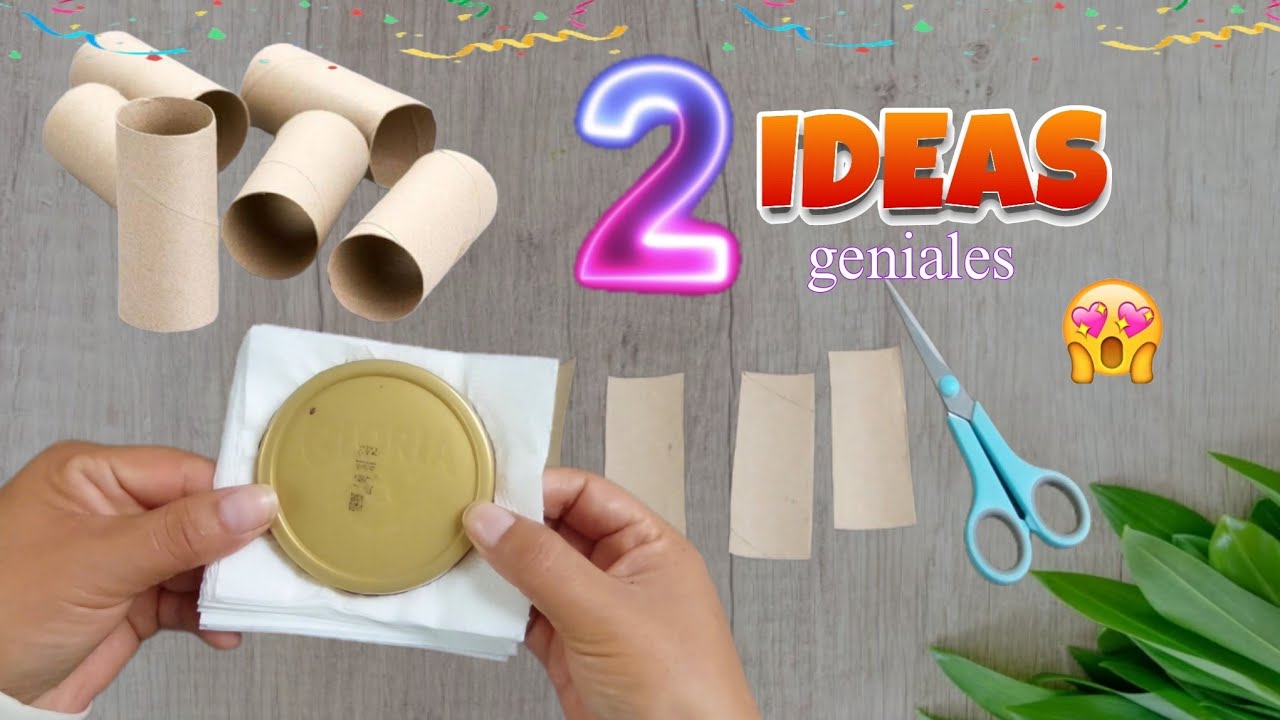 2 ideas increíbles con rollos de papel higiénico. fabulosas ideas de ...