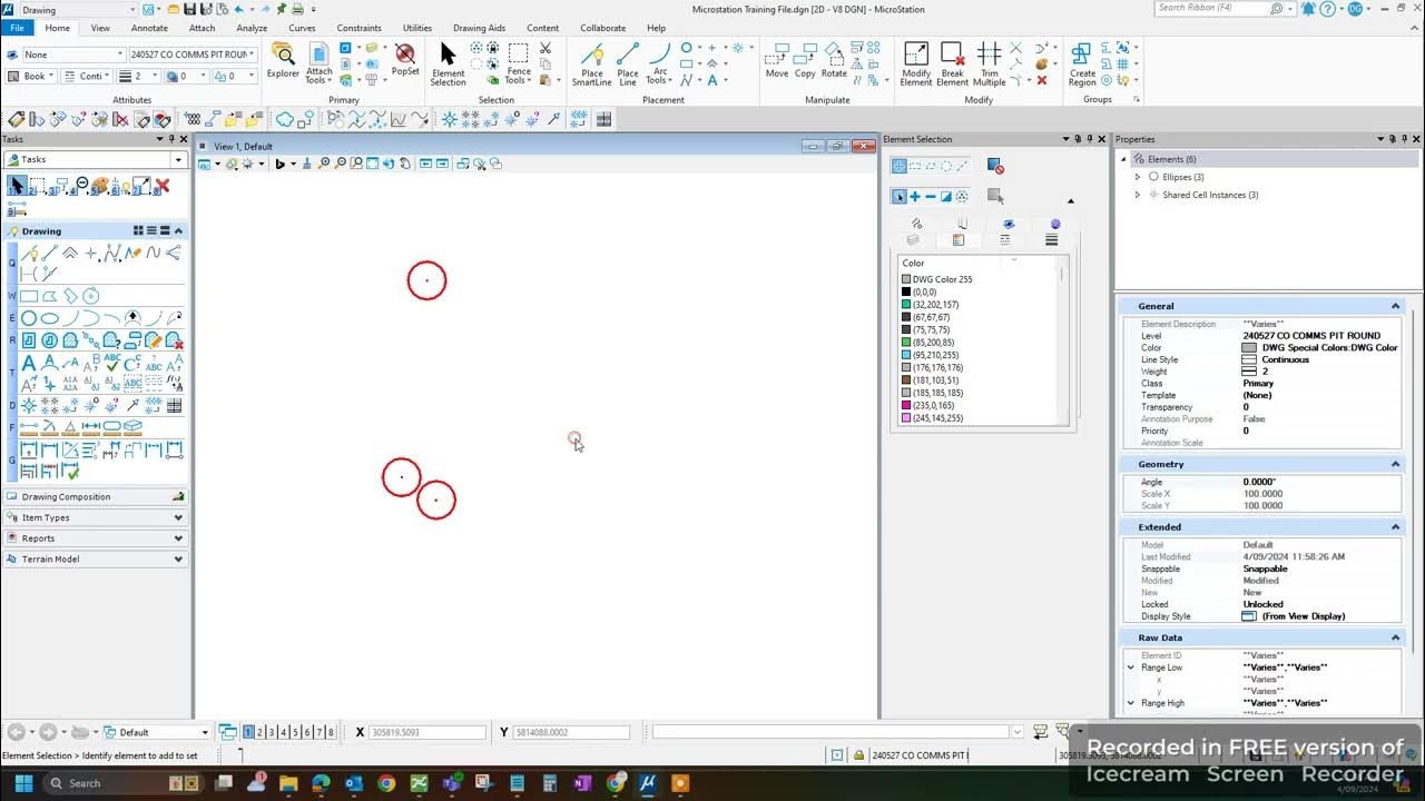 Microstation Connect Edition How To Group Elements Youtube
