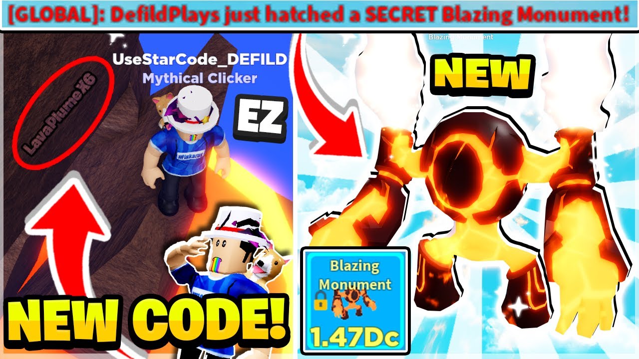 I HATCHED NEW Secret BLAZING MONUMENT & ALL HIDDEN Codes In Roblox ...