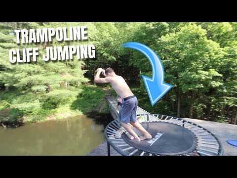 TRAMPOLINE VS. CLIFF JUMPING (triples) - YouTube