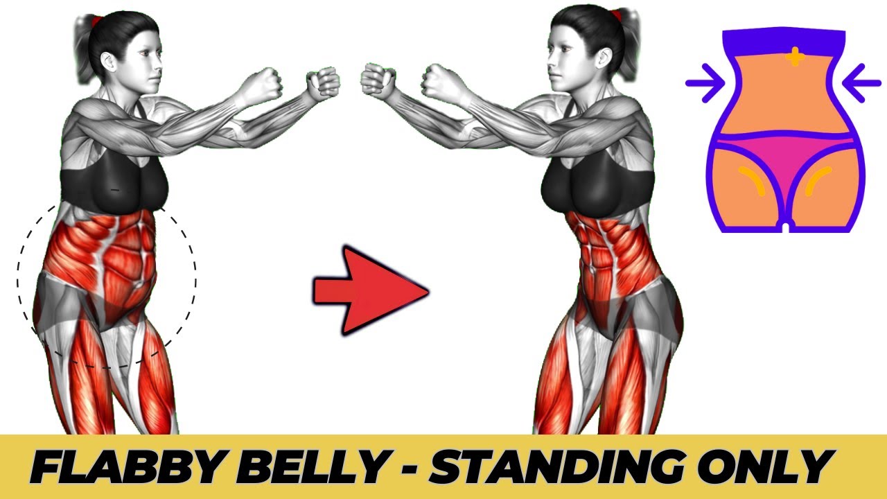 Transform your stomach with this standing workout routine to get RID of ...