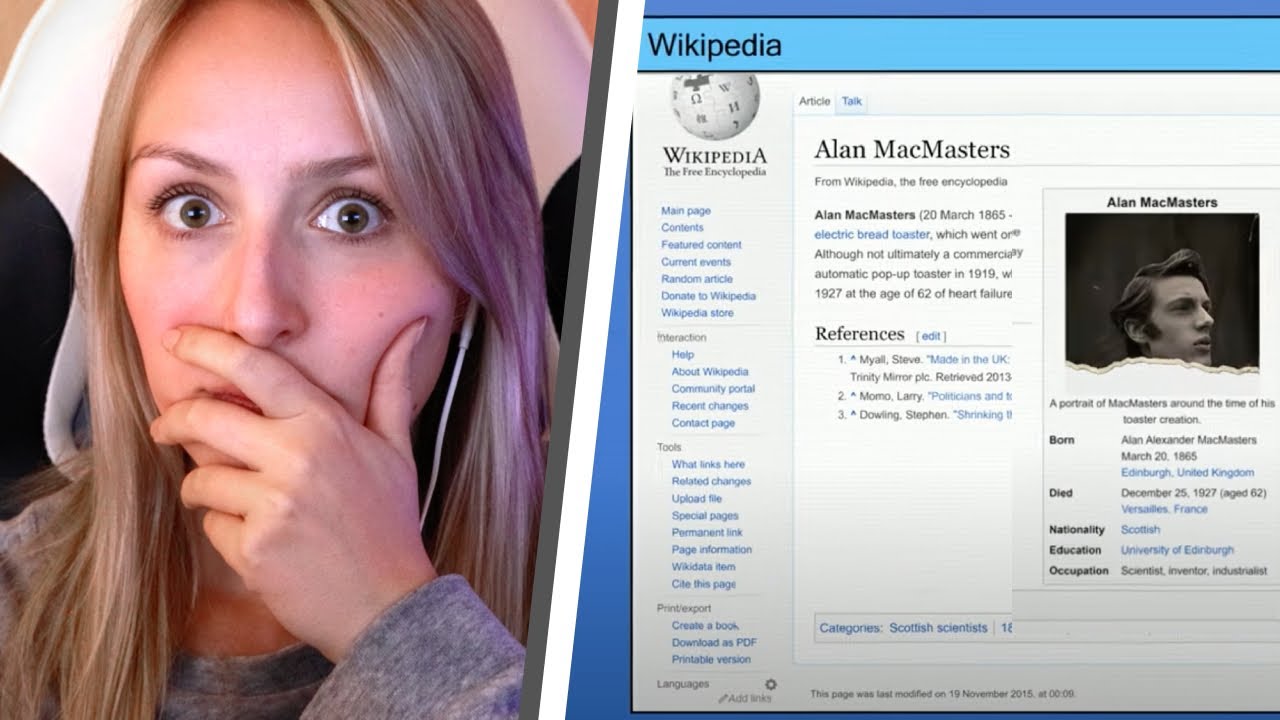 Gefälschte Wikipedia Artikel?! - YouTube