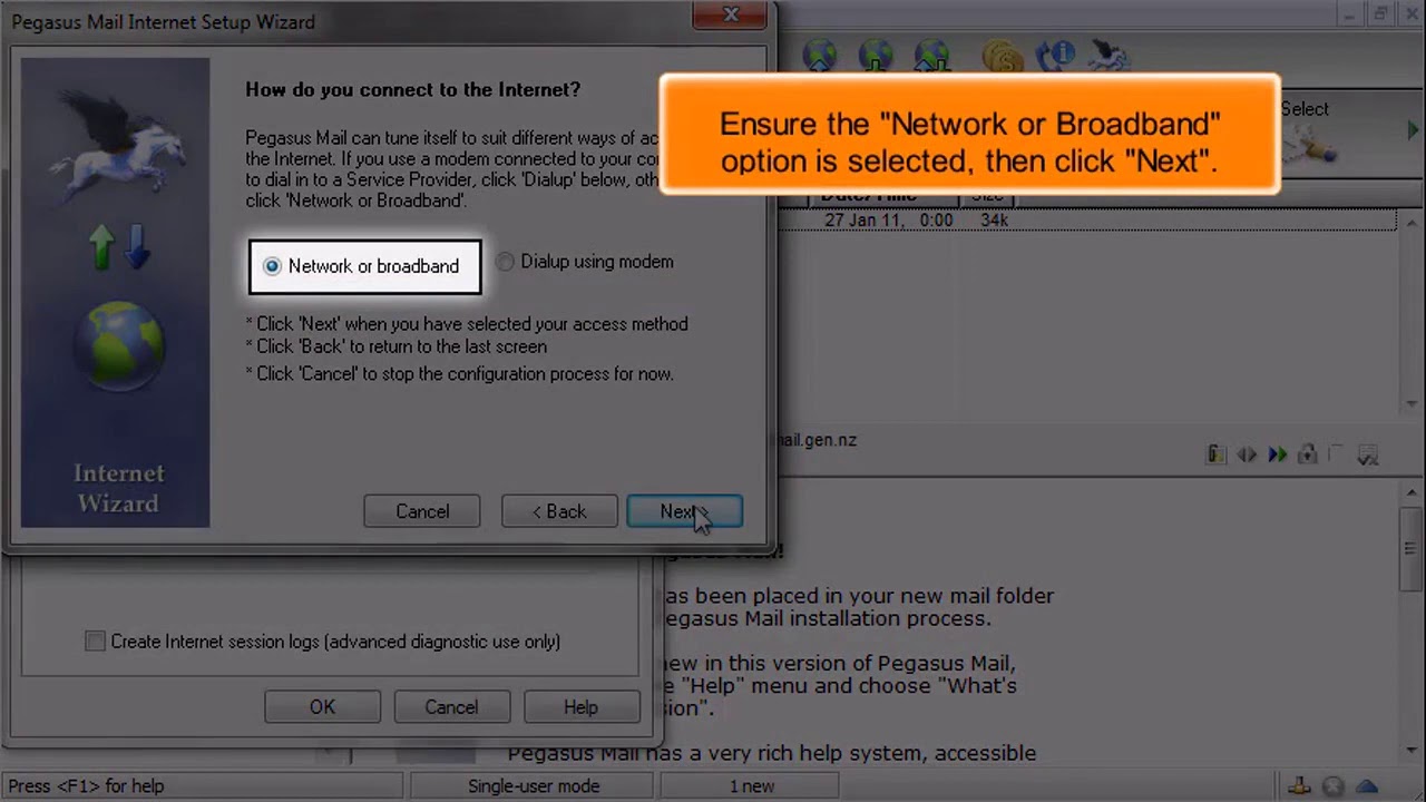 Pegasus Mail: How to Configure an IMAP Email Account - YouTube