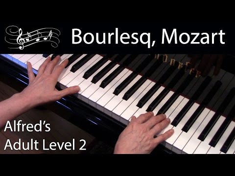 Bourlesq, Mozart (Early-Intermediate Piano Solo) Alfred's Adult Level 2