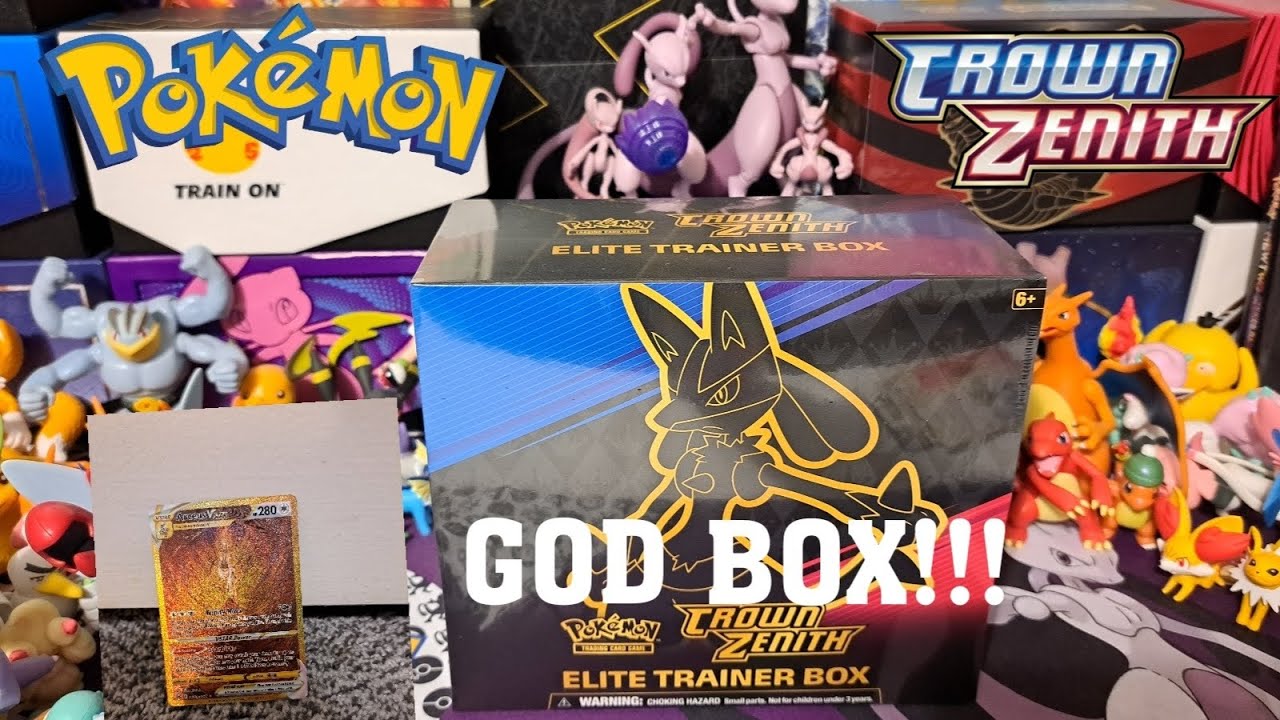 CROWN ZENITH (GOD BOX) ETB OPENING!!! PULLED ARCEAS VSTAR ON SECOND ...