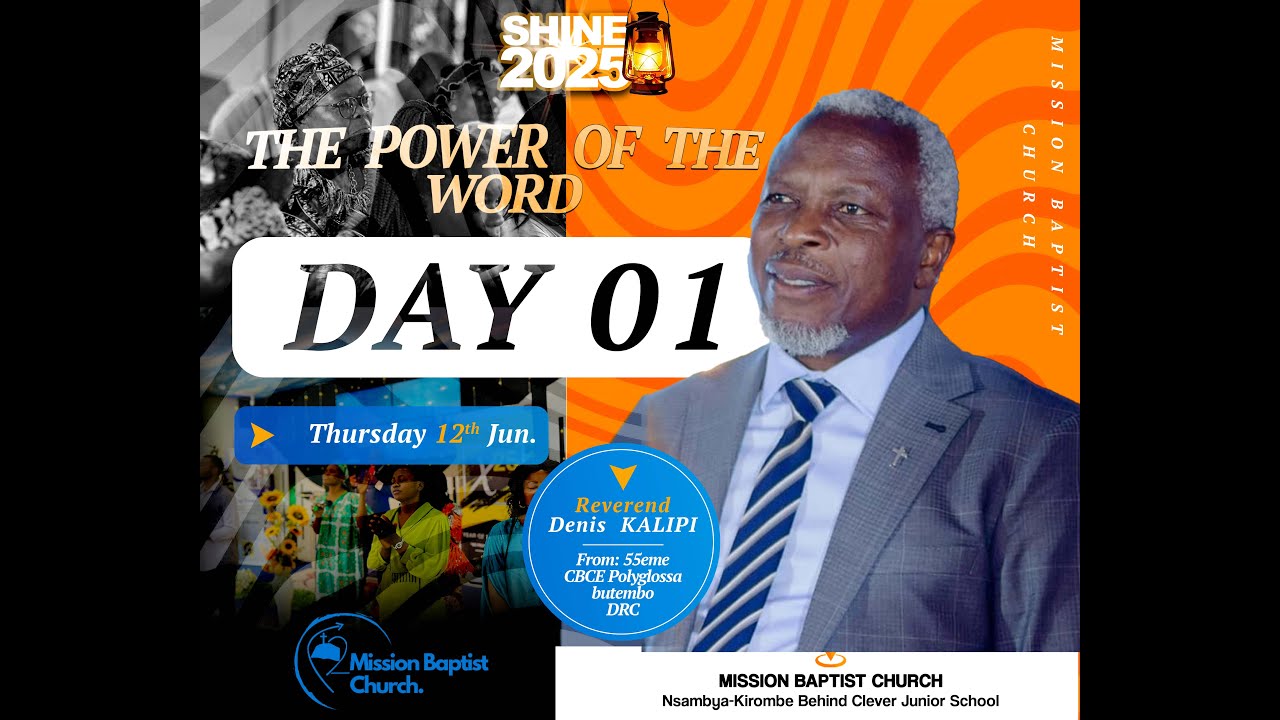Day 1 - Shine seminar 2025| the Power of the Word | Rev Denis KALIPI ...