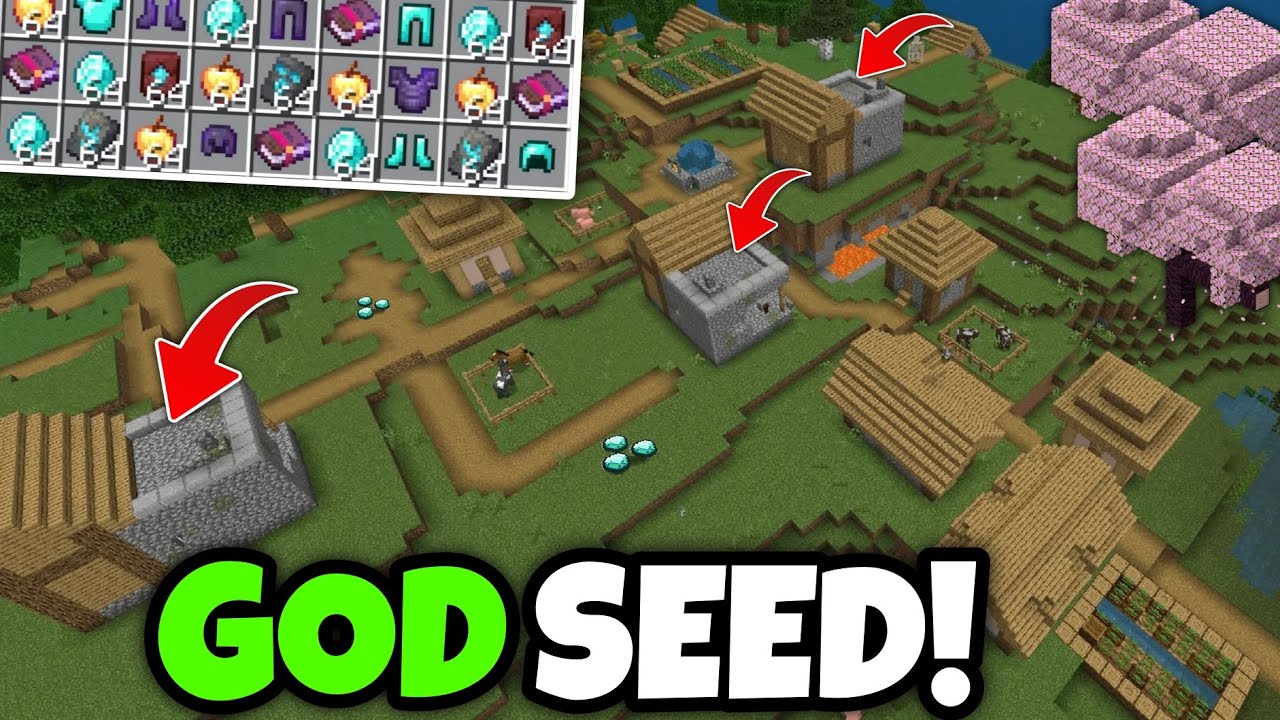 "Minecraft Bedrock 1.20: Epic Village Seed Showcase - Must-See Features ...