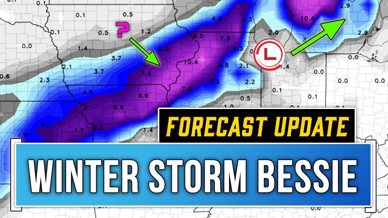 Big Winter Storm Bessie Update - YouTube