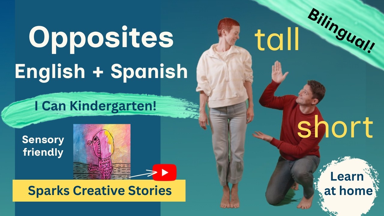 TALL & SHORT | Alto y Corto | Bilingual Opposites for Preschool English ...