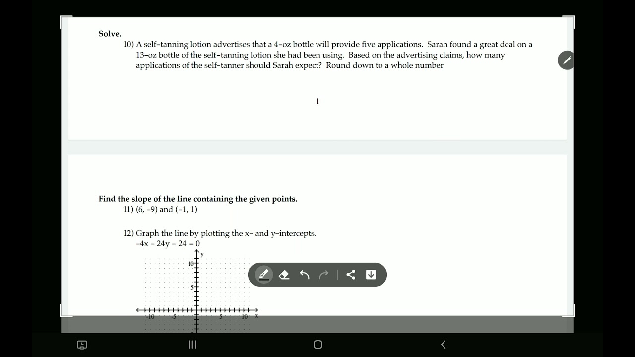Fall 2021 MAT 108 Exam 1 Review Question 10 - YouTube