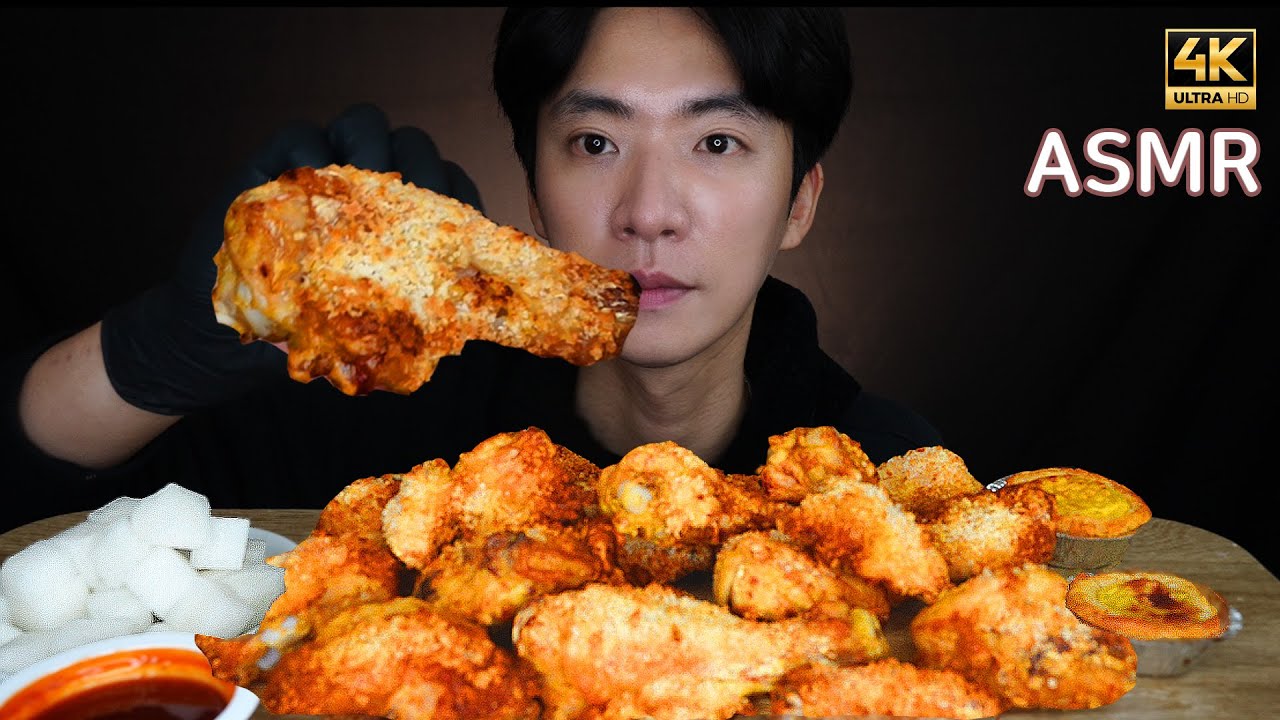 ASMR 굽네 오븐바사삭 !! 🍗 바삭바삭 리얼사운드 먹방 CRISPY CHICKEN ASMR (EATING SOUNDS) NO ...