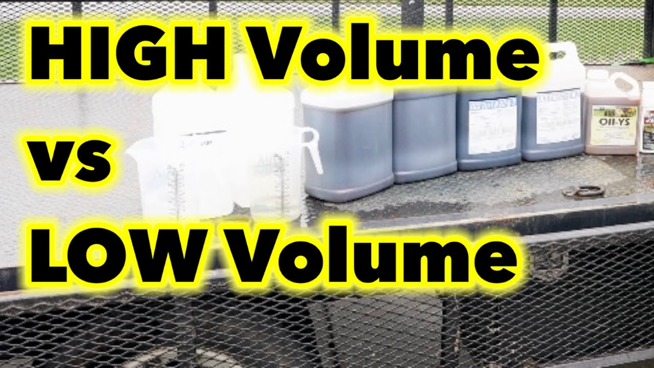 High Volume Lawn Spraying Vs Low Volume Lawn Spraying Detailed